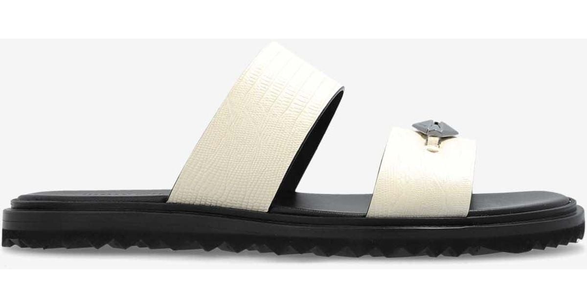 Jimmy Choo Raiden Leather Sandals in White for Men | Lyst