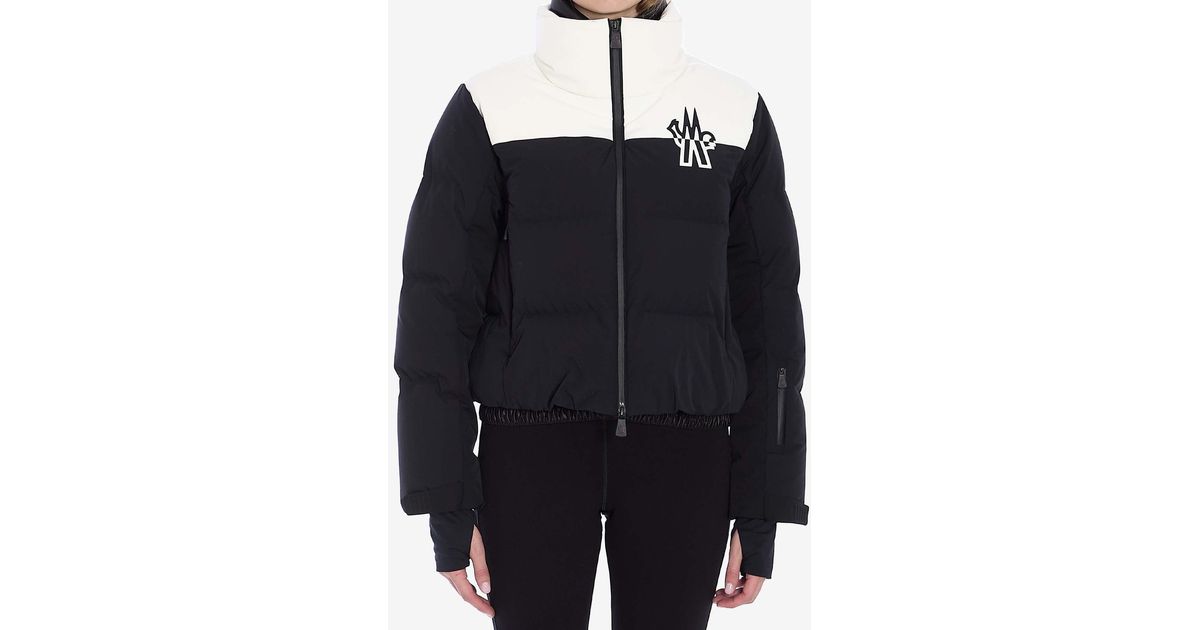 Moncler Stennes Colorblocked Padded Jacket in Black | Lyst