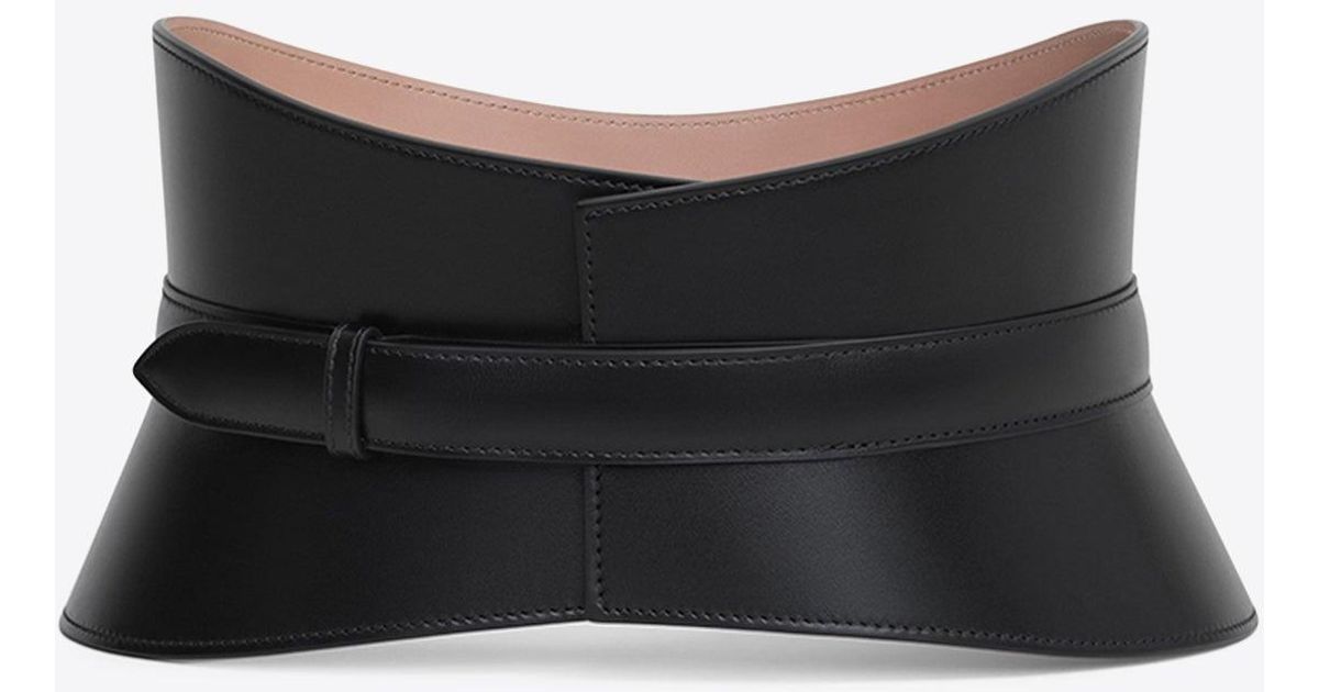 Alaïa Neo Bustier Corset Leather Belt in Black | Lyst