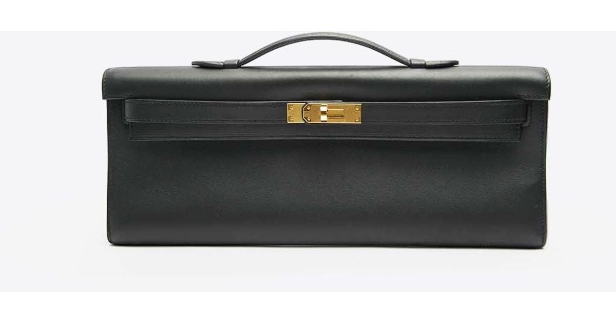 Hermès Kelly Cut Clutch Bag in White | Lyst