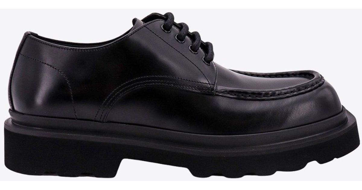 Dolce & Gabbana City Treck Calf Leather Derby Shoes in Black for Men | Lyst