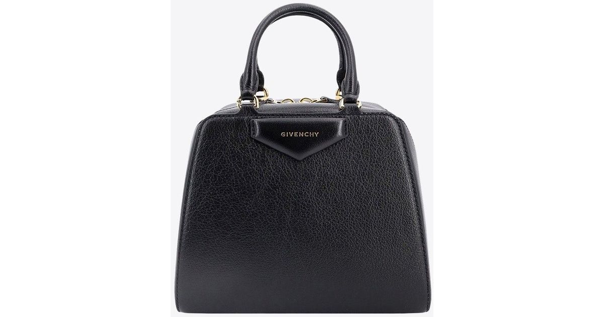 Givenchy Mini Antigona Cube Top Handle Bag in Black | Lyst