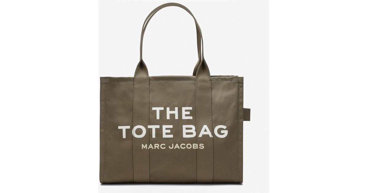 Marc Jacobs Large Logo Canvas Tote Bag in Green | Lyst