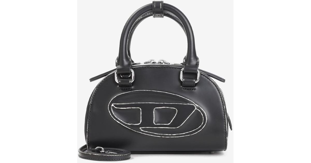 DIESEL 1Dr Dome Crossbody Bag in Black | Lyst