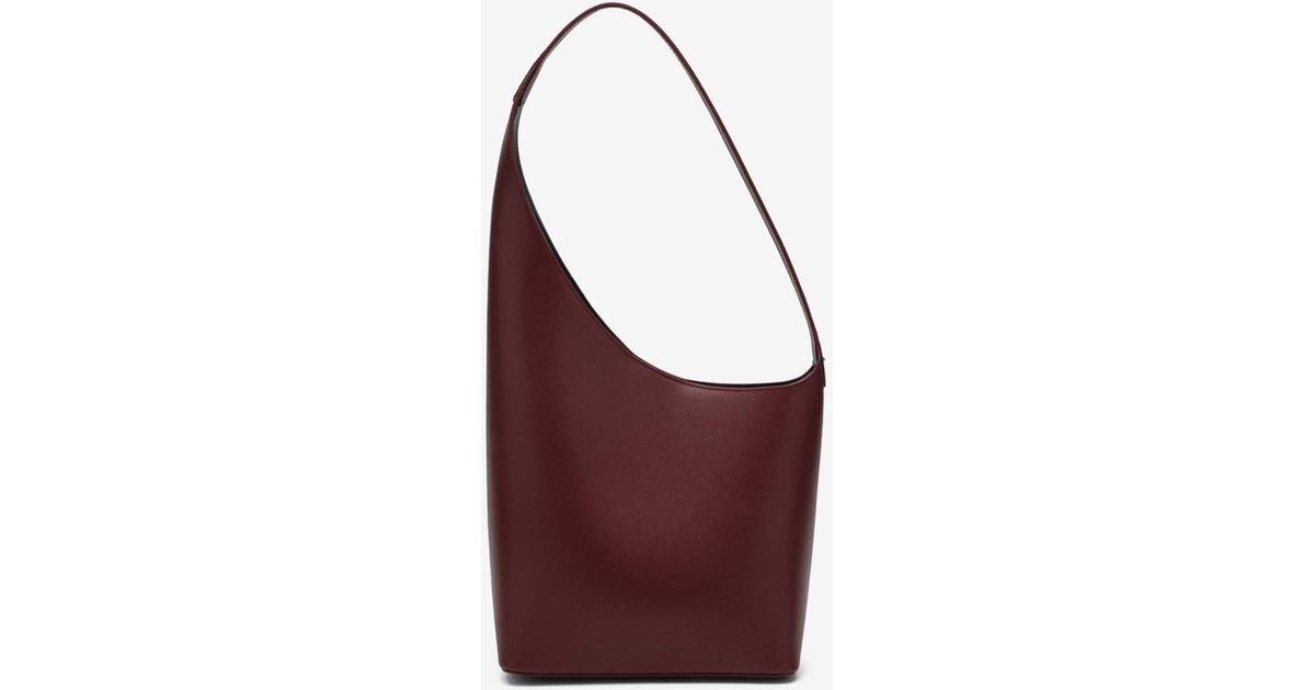 Aesther Ekme Demi Lune Leather Shoulder Bag in Red | Lyst