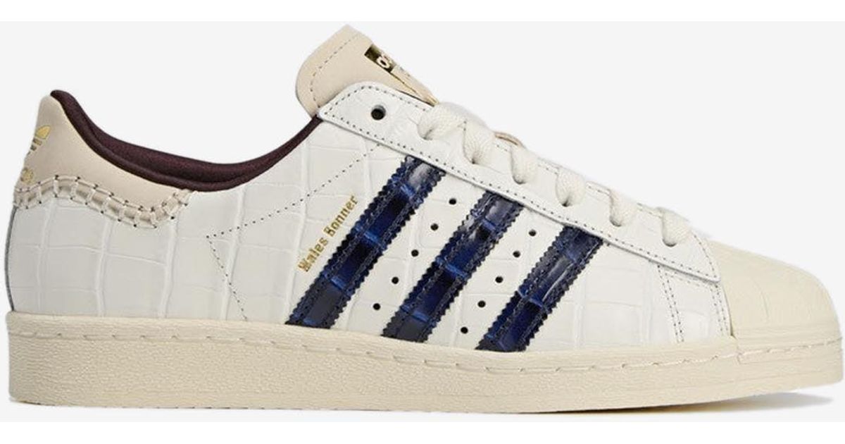 adidas Originals X Wales Bonner Superstar Croc-Embossed Leather ...