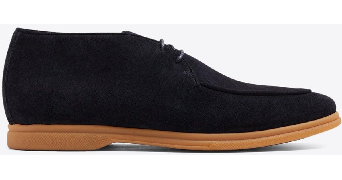 Eleventy Suede Derby Shoes With Engraved-Logo in Blue for Men | Lyst