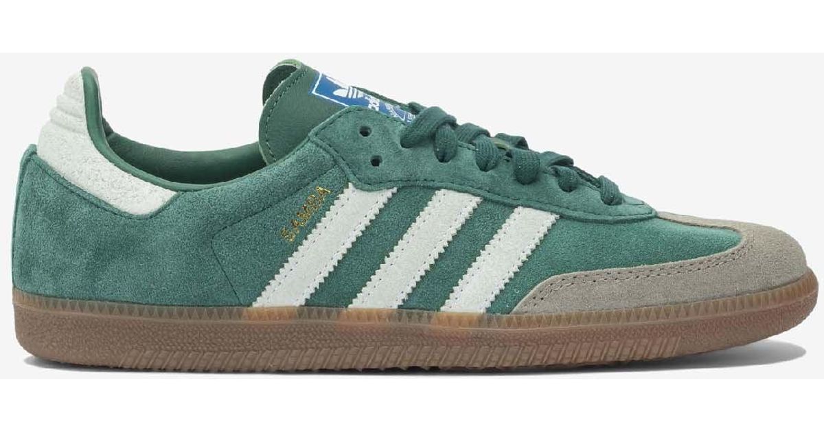 adidas Originals Samba Og Suede Sneakers in Green for Men | Lyst