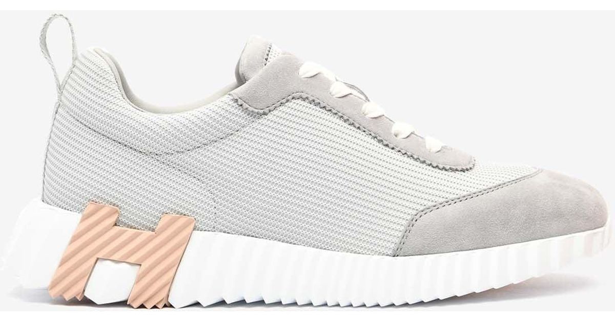 Hermès Bouncing Low-Top Sneakers in White | Lyst