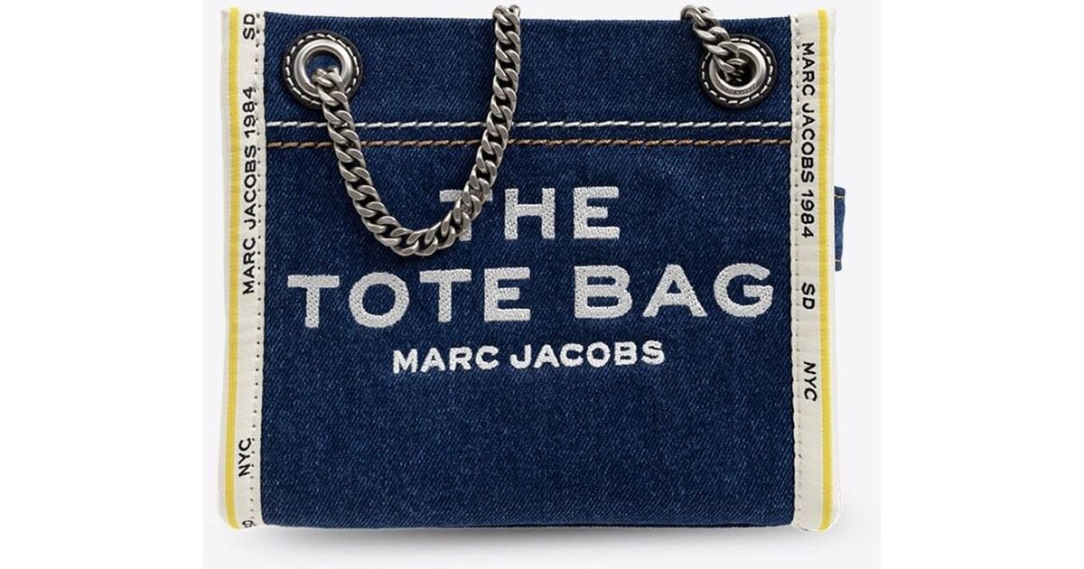 Marc Jacobs The Denim Chain Crossbody Bag in Blue | Lyst