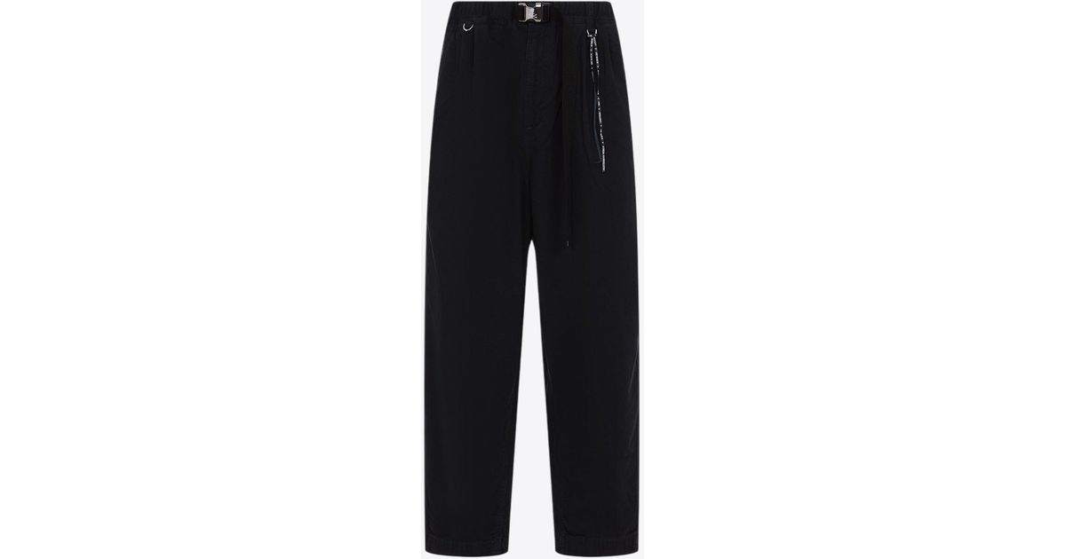 Mastermind Japan Belted Straight-Leg Pants in Black for Men | Lyst