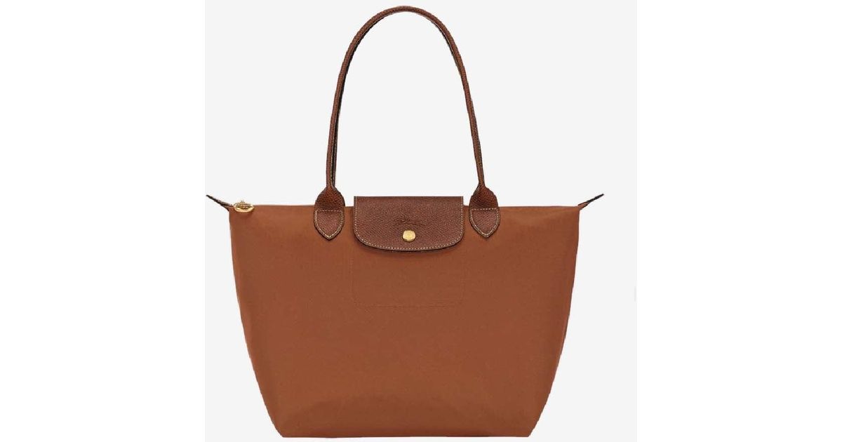 Longchamp Medium Le Pliage Original Bag in White | Lyst