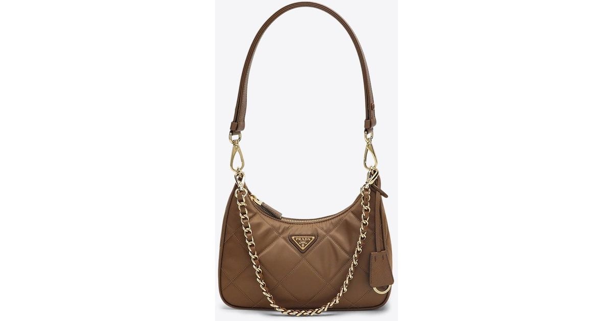 Prada Mini Re-Edition 1995 Shoulder Bag in White | Lyst