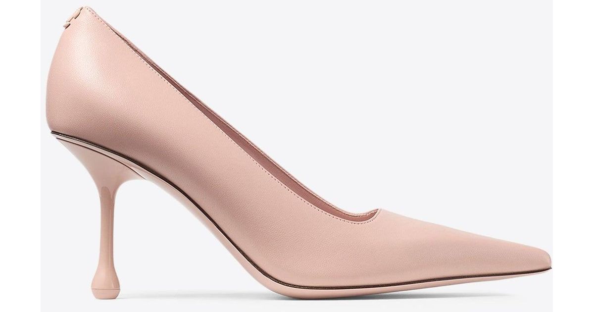 Jimmy Choo Ixia 80 Nappa Leather Pumps in Pink | Lyst