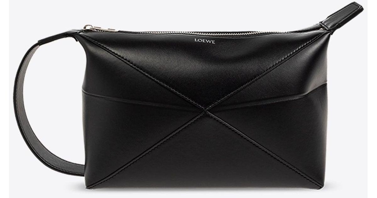 Loewe Puzzle Fold Pouch Bag in Black for Men | Lyst