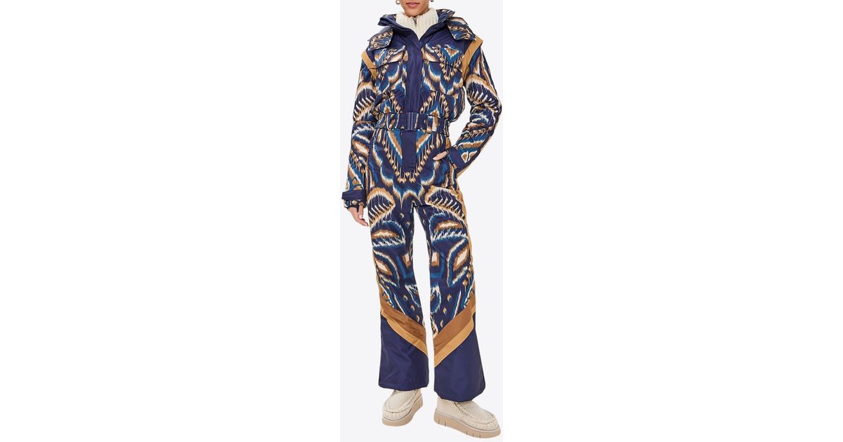 FARM Rio Pineapple Ikat Ski Jumpsuit in Blue | Lyst