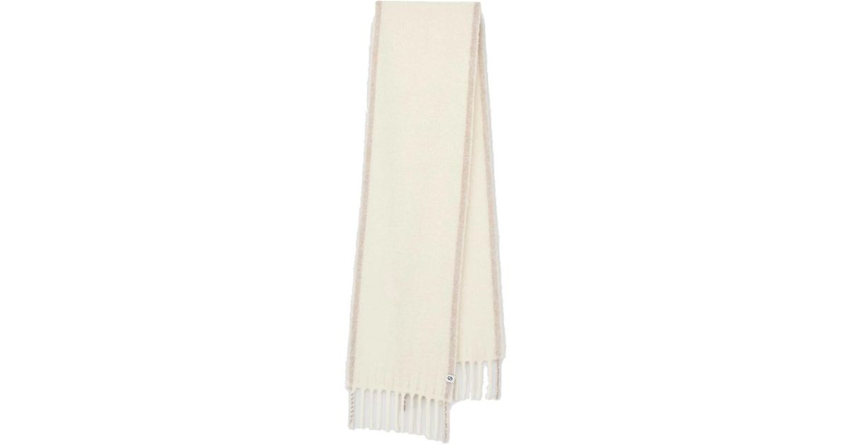 Becksöndergaard Solid Yuta Alpaca Scarf in Natural | Lyst UK