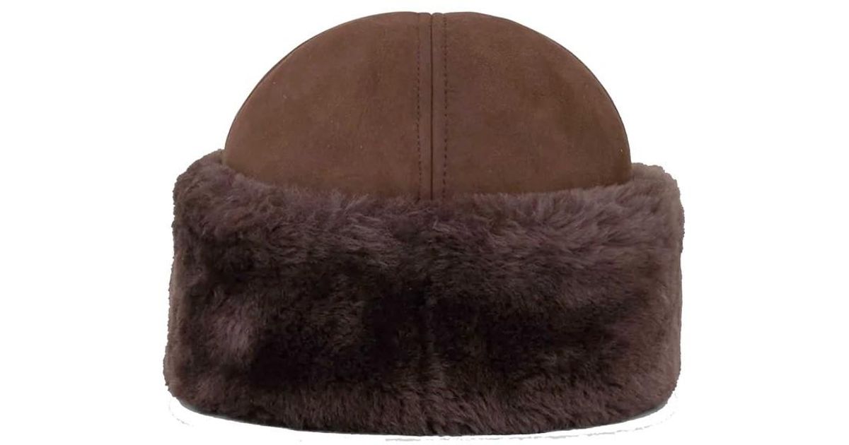 Becksöndergaard Dora Shearling Hat in Brown | Lyst UK