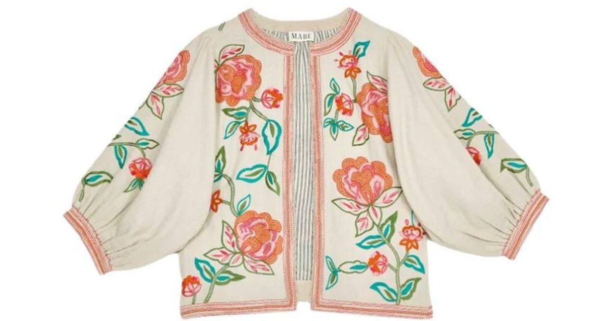 M.A.B.E Lucia Embellished Cotton Jacket | Lyst UK