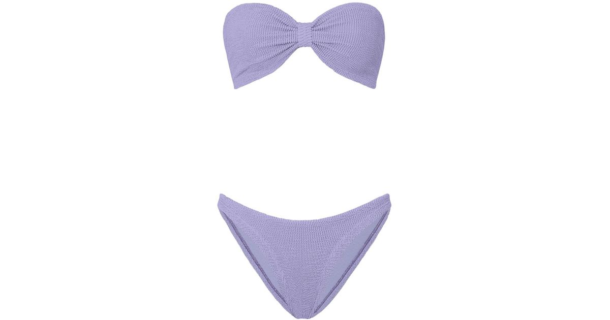 Hunza G Jean Bikini Set in Purple | Lyst