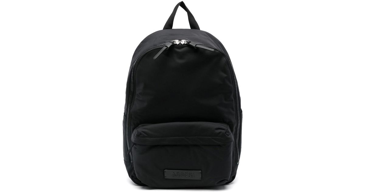 Aspesi Backpack With Application in Black for Men | Lyst UK