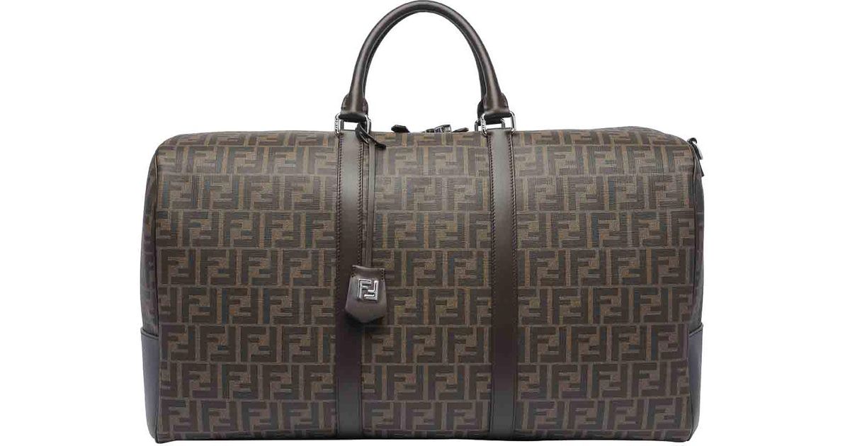 Fendi Large Duffle Ff Bag in Brown for Men | Lyst UK