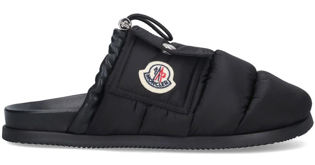 Moncler Mules Imbottite in Black | Lyst