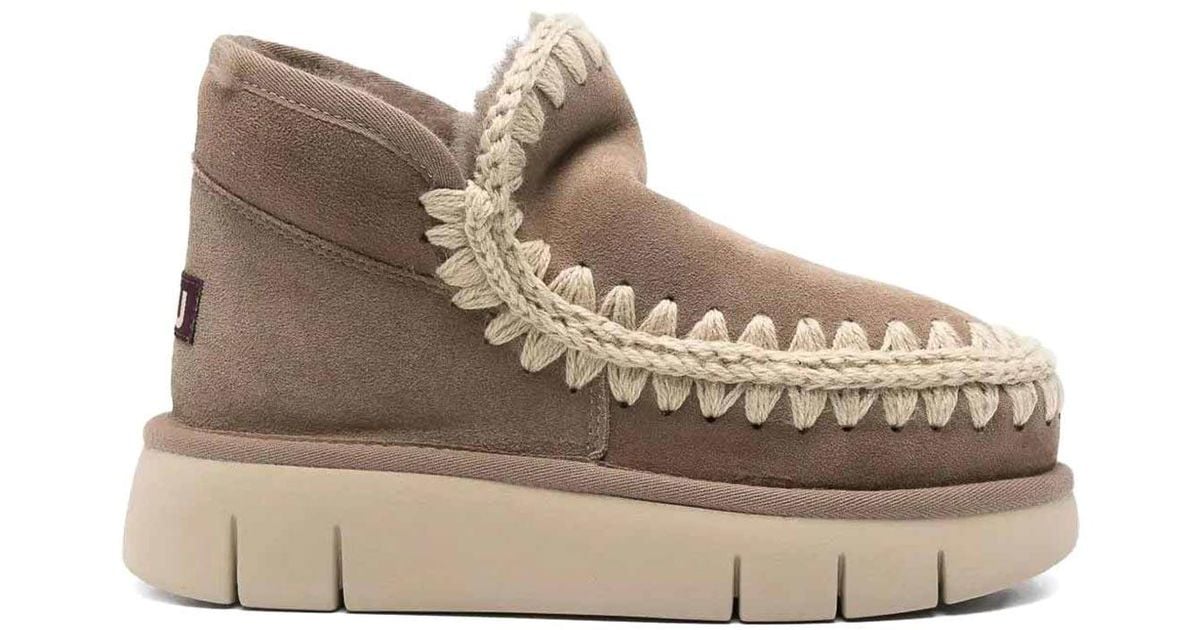 Mou Eskimo Bounce Sneaker Elephant in Brown | Lyst UK