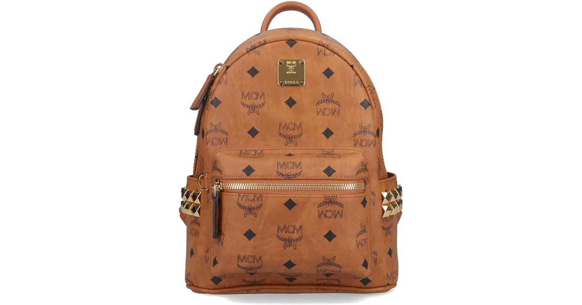 MCM Studs Backpack in Brown for Men | Lyst