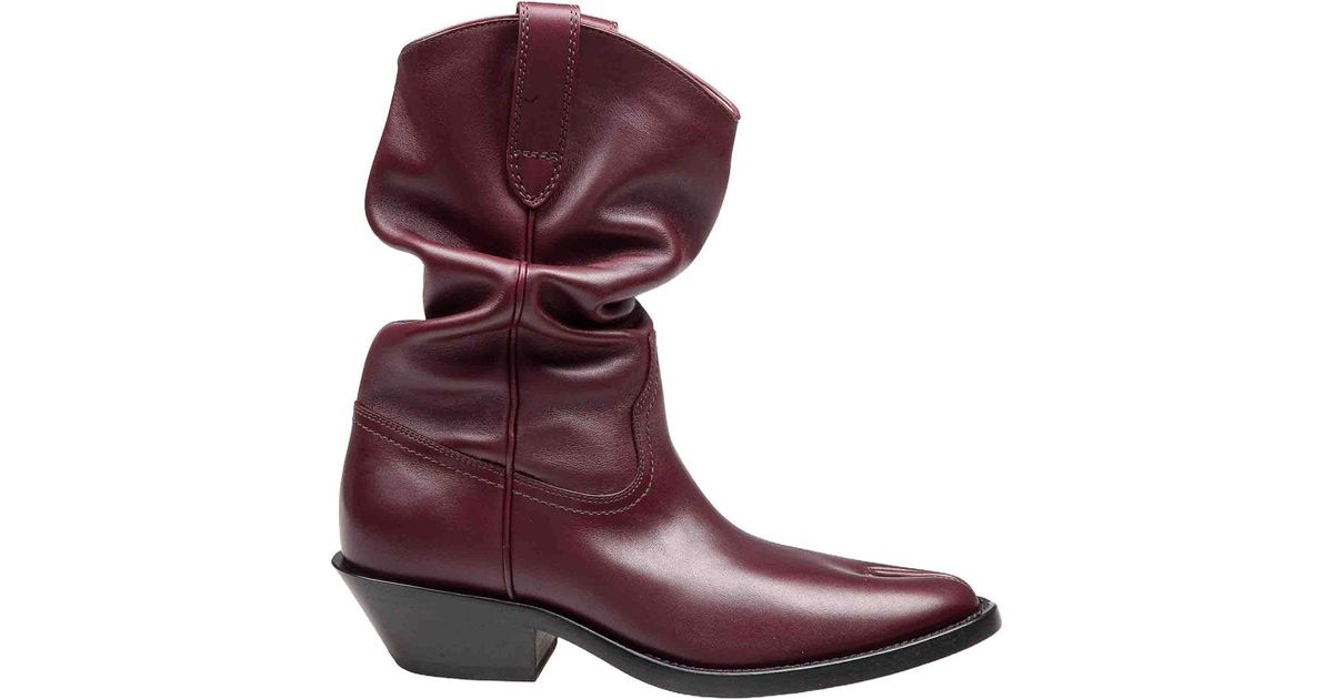 Maison Margiela Tabi Texan Boot in Purple | Lyst