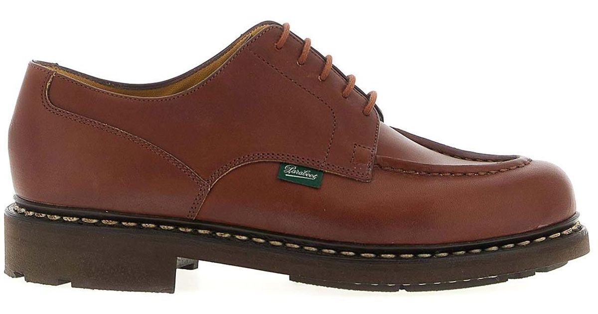 Paraboot Chambord Derby Shoes in Brown for Men | Lyst