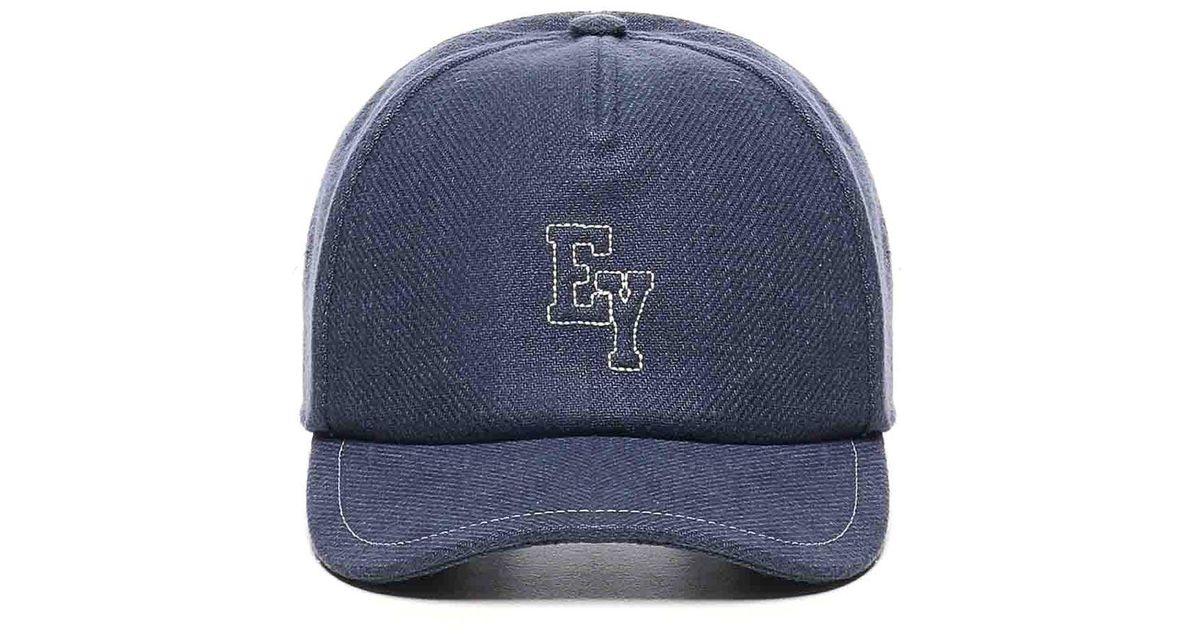 Eleventy Baseball Cap With Embossed Logo in Blue for Men | Lyst UK
