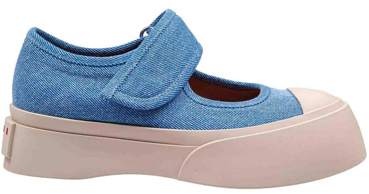Marni Mary Jane Pablo Sneakers in Blue | Lyst
