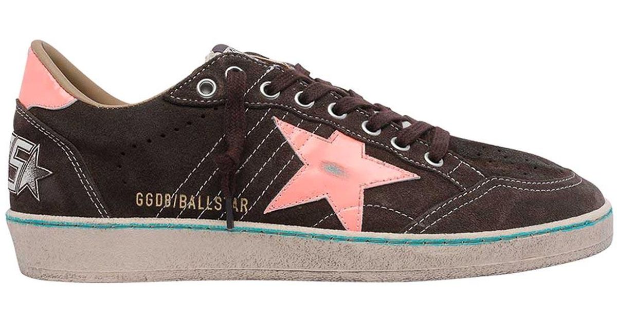 Golden Goose Ballstar Sneakers in Brown for Men | Lyst