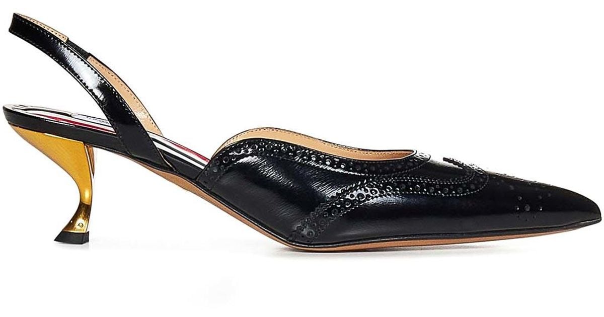 Thom Browne Slingback in Black | Lyst