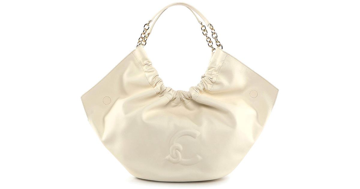 Coccinelle Smash Leather Bag in Natural | Lyst