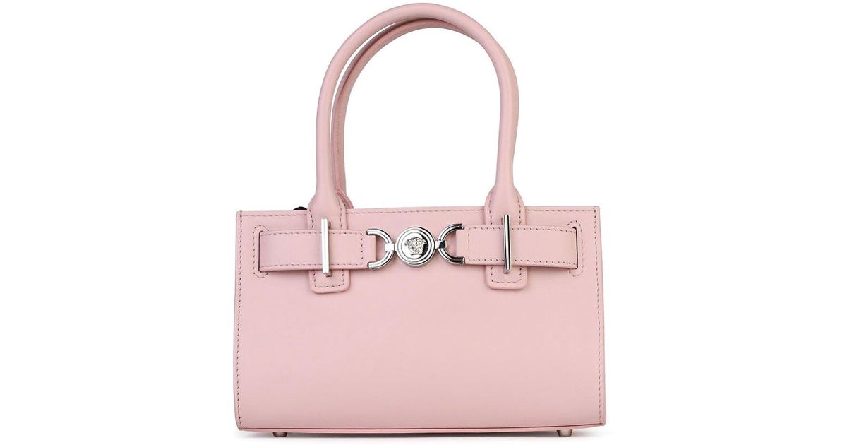 Versace Small Light Pink Leather Bag | Lyst