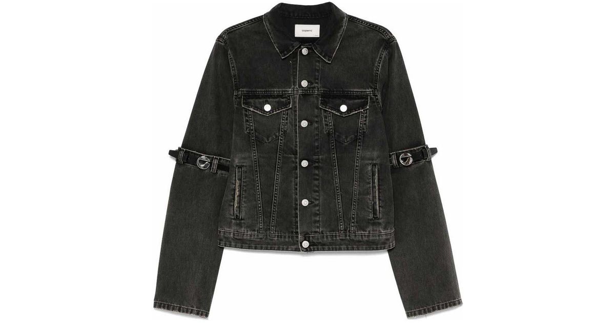 Coperni Oversized Denim Jacket With Unique Strap Details in Black | Lyst UK