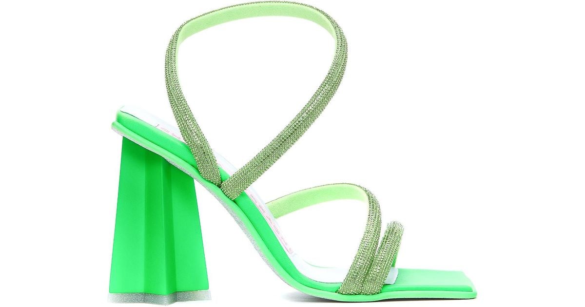 Chiara Ferragni Glitter Detailed Sandals in Green | Lyst UK