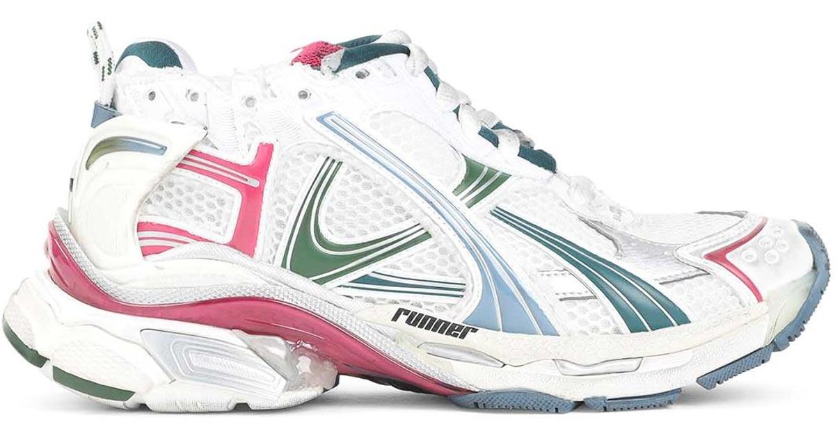 Balenciaga Runner Sneakers in White | Lyst UK