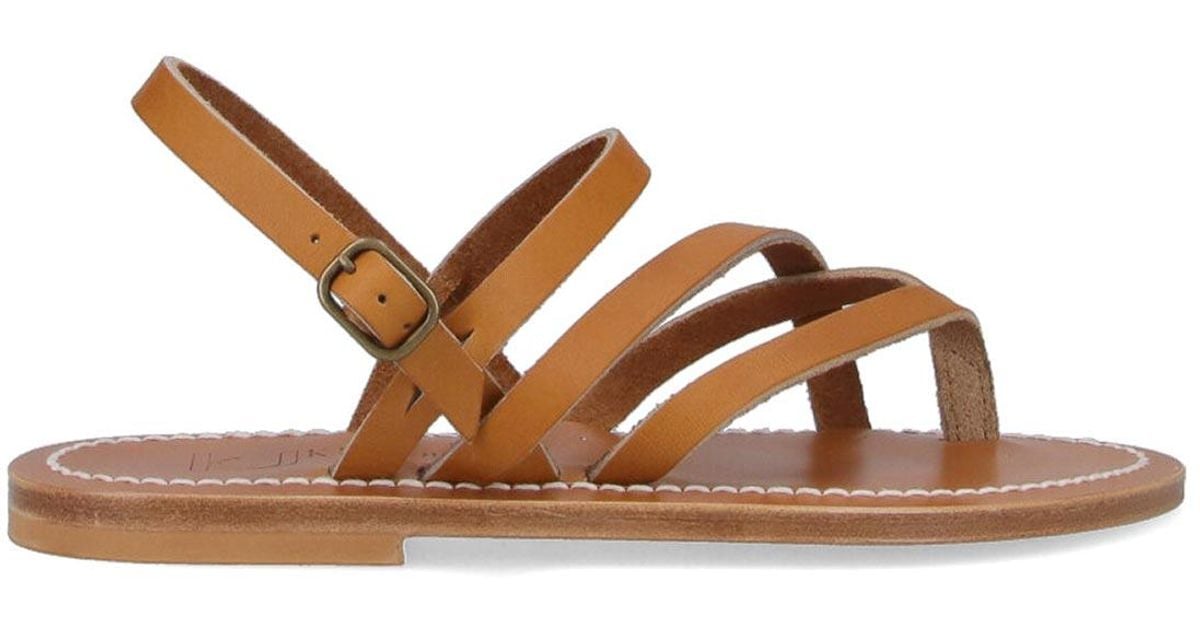 K. Jacques Flip Flops in Brown | Lyst UK