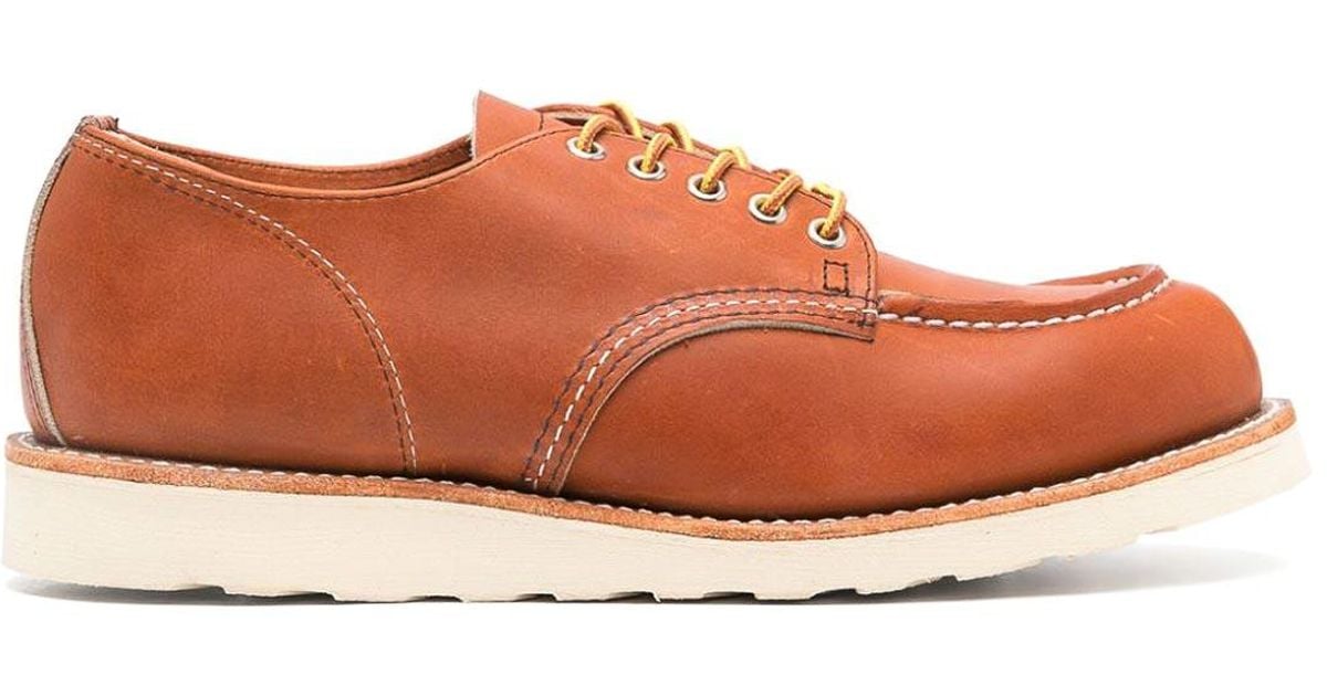 Red Wing Shopmoc Leather Derby Shoes in Brown for Men | Lyst UK