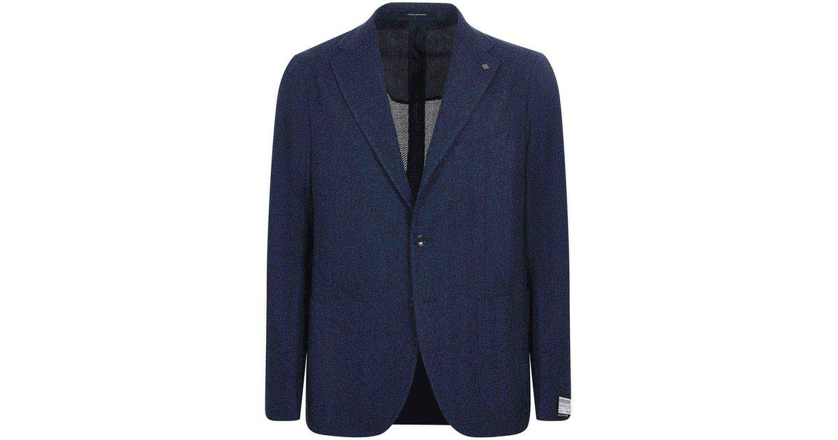 Tagliatore Jacket in Blue for Men | Lyst UK