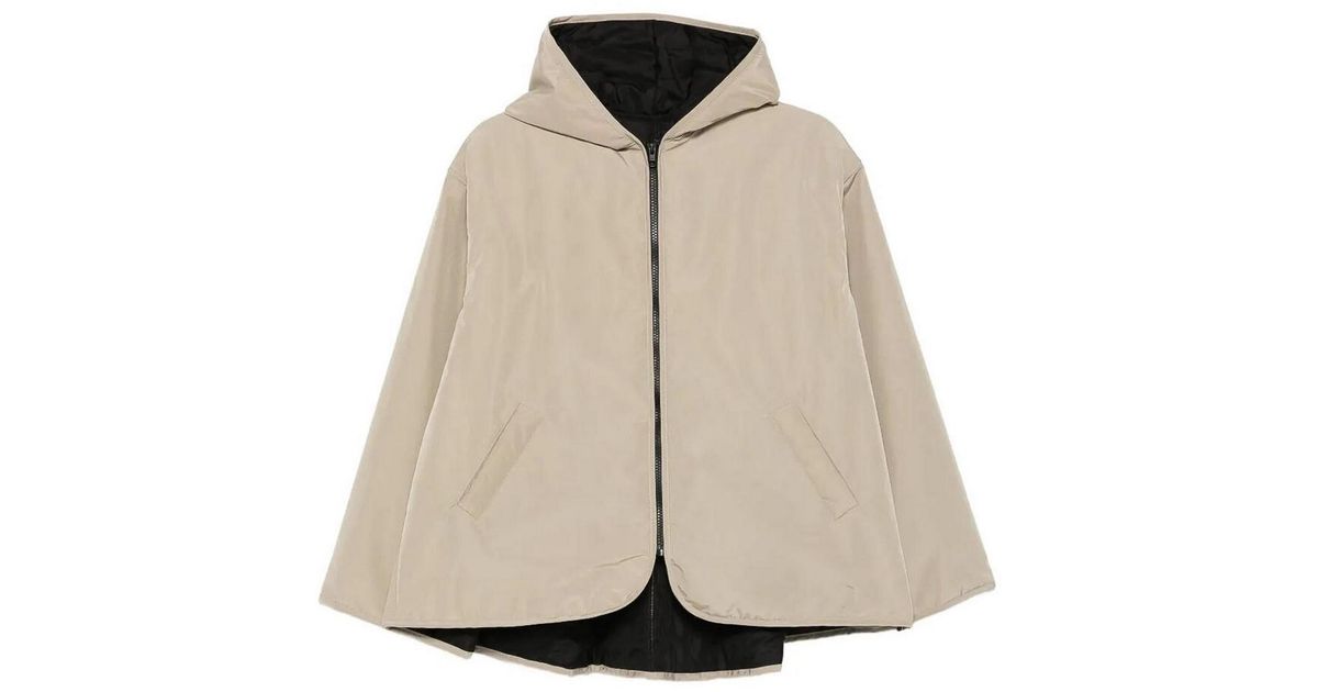 Cape Short Jacket in Natural | Lyst UK