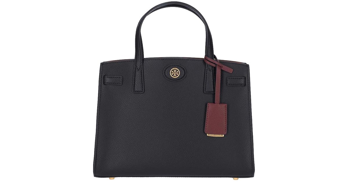 Tory Burch Small Top Case Bag in Black | Lyst