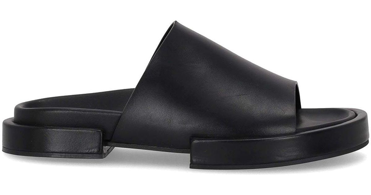 Ann Demeulemeester Emmanuel Block Mules Elbamat in Black | Lyst