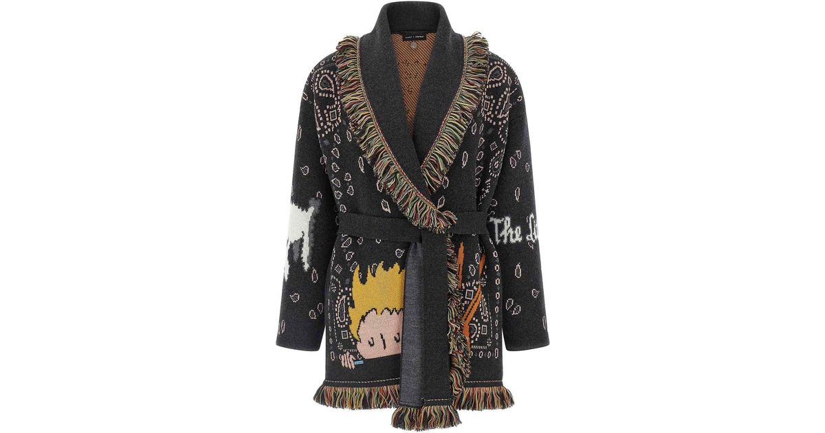 Alanui Collab The Little Prince Cardigan in Black | Lyst UK