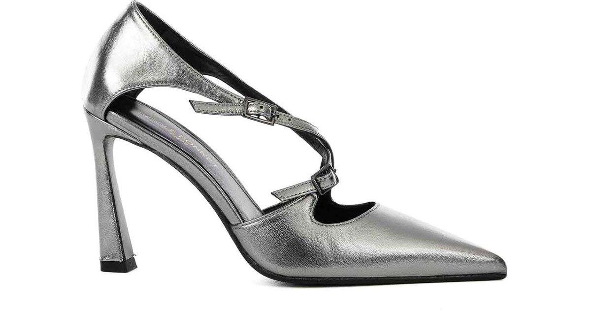 Chantal Leather Pumps in Metallic | Lyst