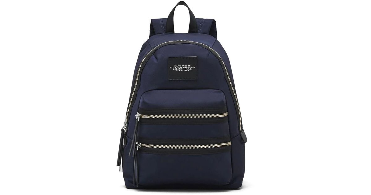 Marc Jacobs The Large Backpack Zipped Backpack in Blue | Lyst