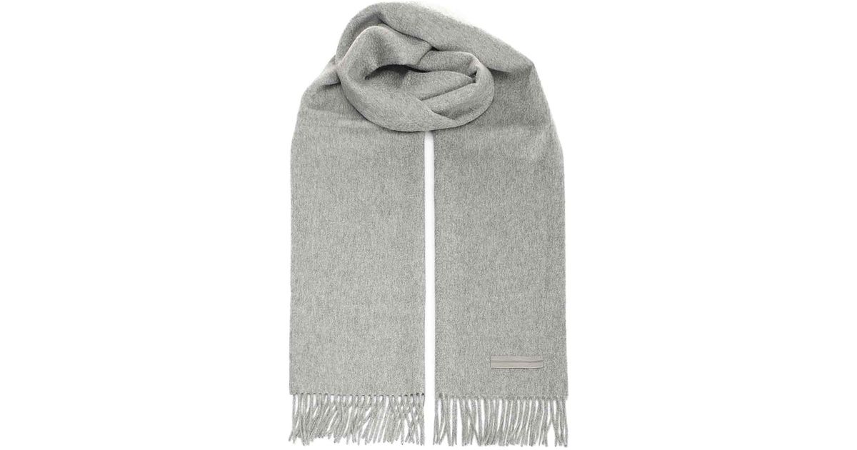 ZEGNA Oasi Cashmere Scarf in Grey for Men | Lyst UK